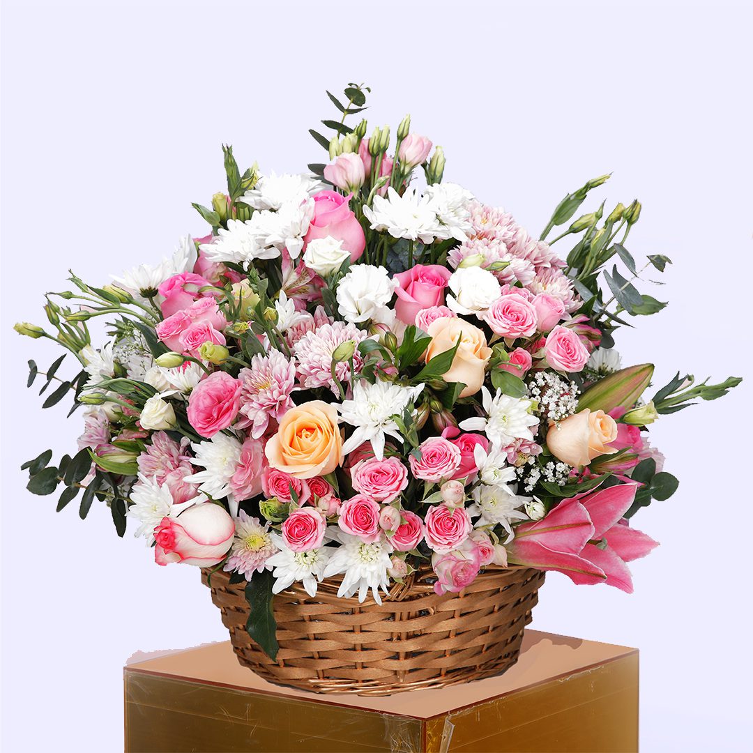 Whimsical Garden Delight Basket | Flower Basket